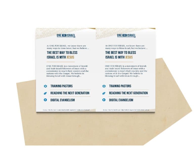 Free Resources – The best way to bless Israel is with Jesus | ONE FOR ...